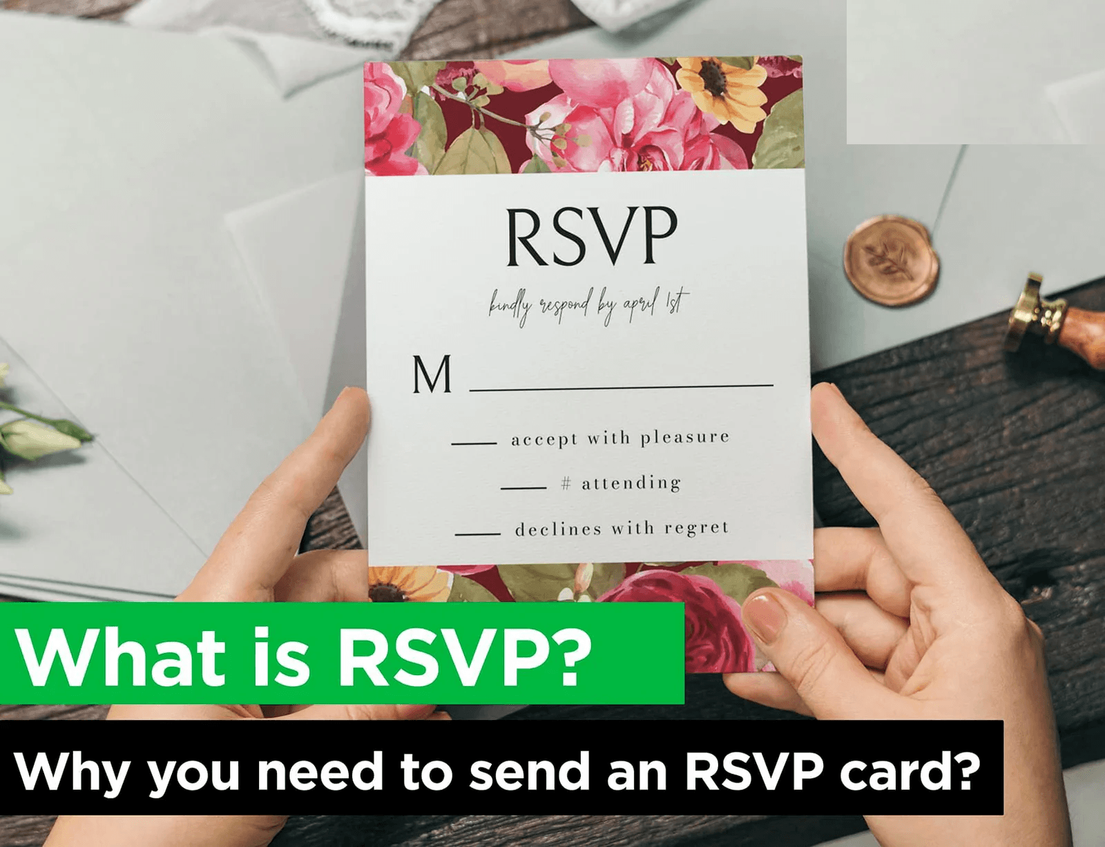 The meanings of RSVP and BYOB? 10 acronyms in invitations